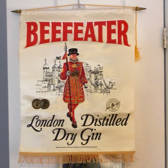 Hollywood Banners | Wall Decor | Vintage Beefeater Gin Banner | Poshmark